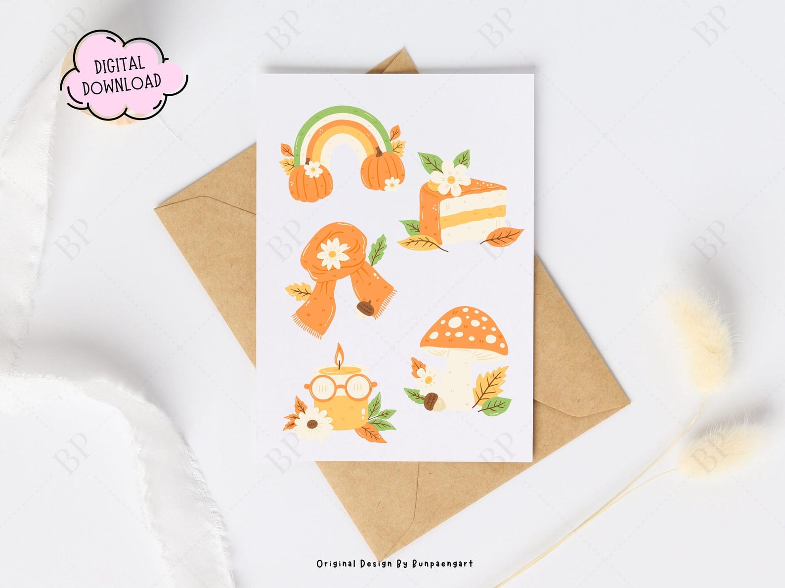 Groovy Autumn Clipart, Autumn Clipart, Retro Fall Png, Autumn Png, Fall ...