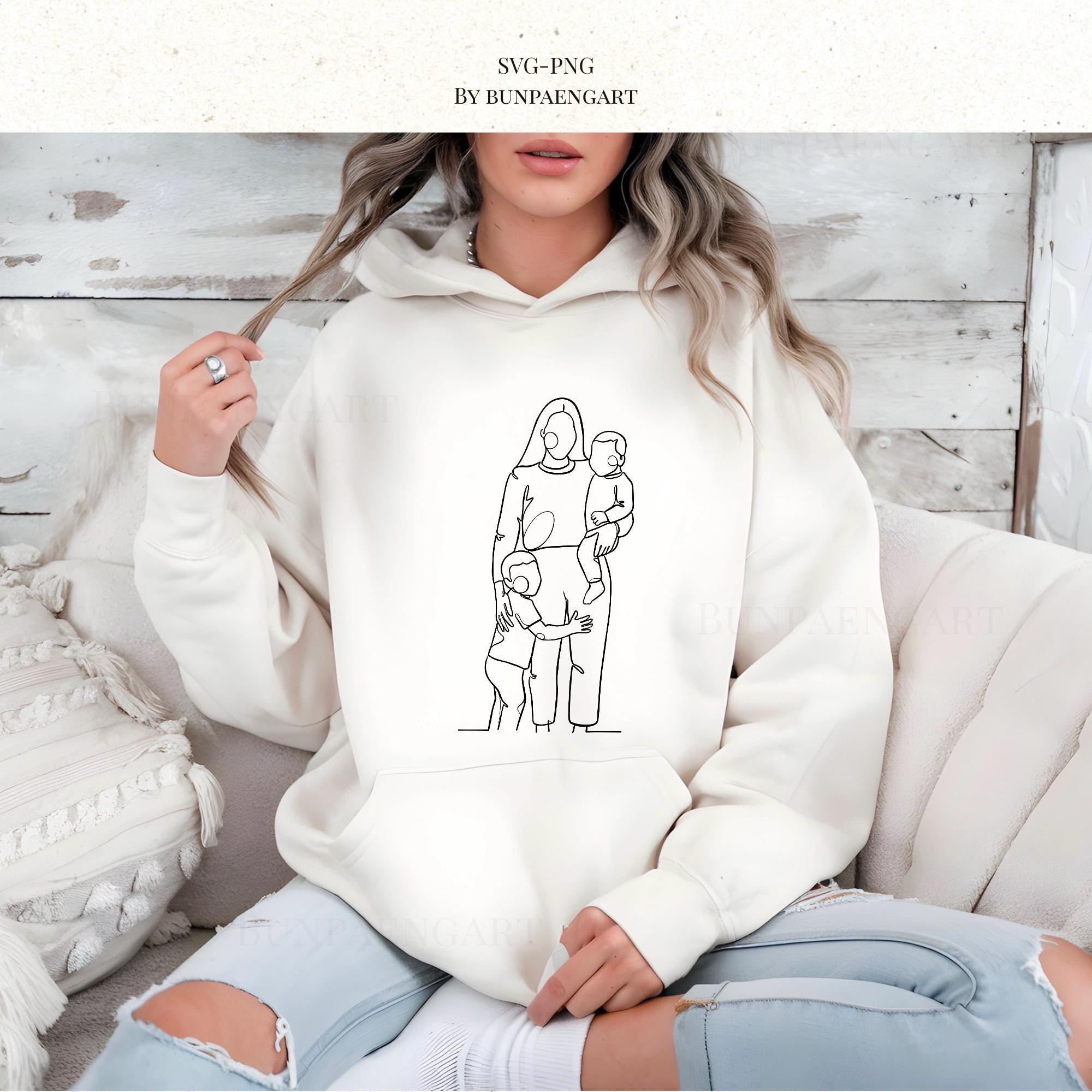 Mother and Child SVG Bundle, Mother Line Art, Mom and Baby Line Art ...