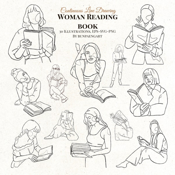 Woman Reading - Etsy
