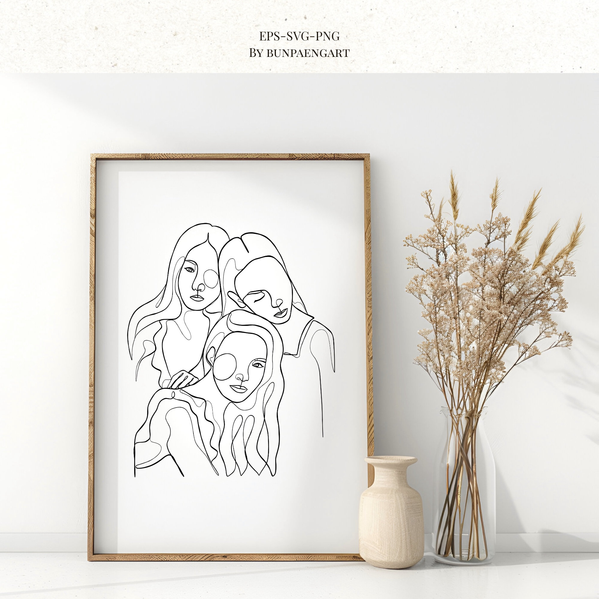 Girl Best Friends Line Art, Friends Clipart, Friends SVG, Girlfriend ...