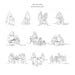 Christmas Family Line Art, Family Line Art, Family SVG, Christmas SVG ...