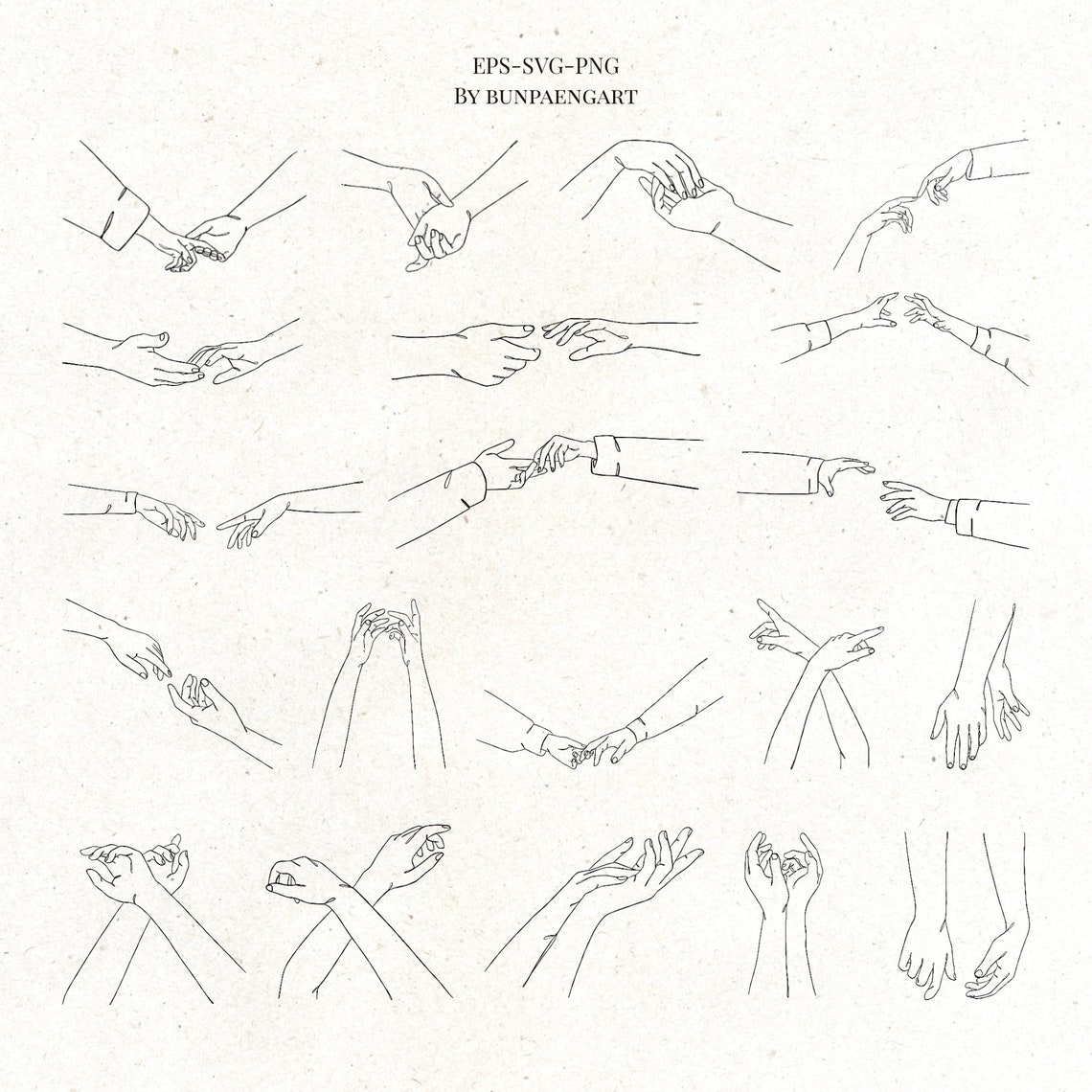 Couple Hands Line Art, Holding Hands SVG, Hand Line Art, Hand SVG, Love ...