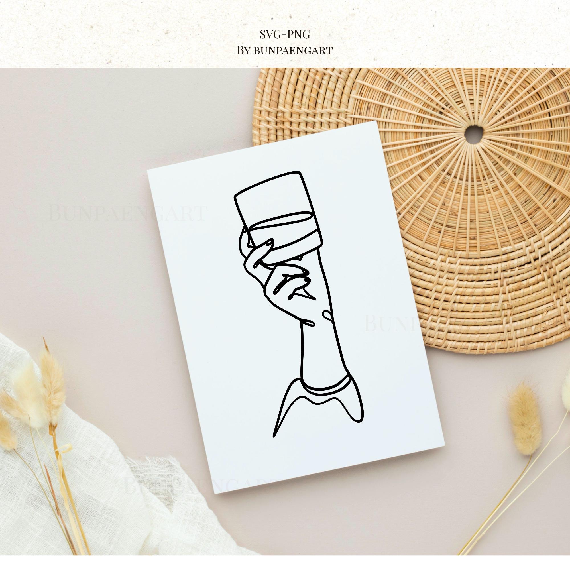 Whiskey Line Art, Minimalist Whiskey Line Art SVG, Whiskey SVG, Hand ...