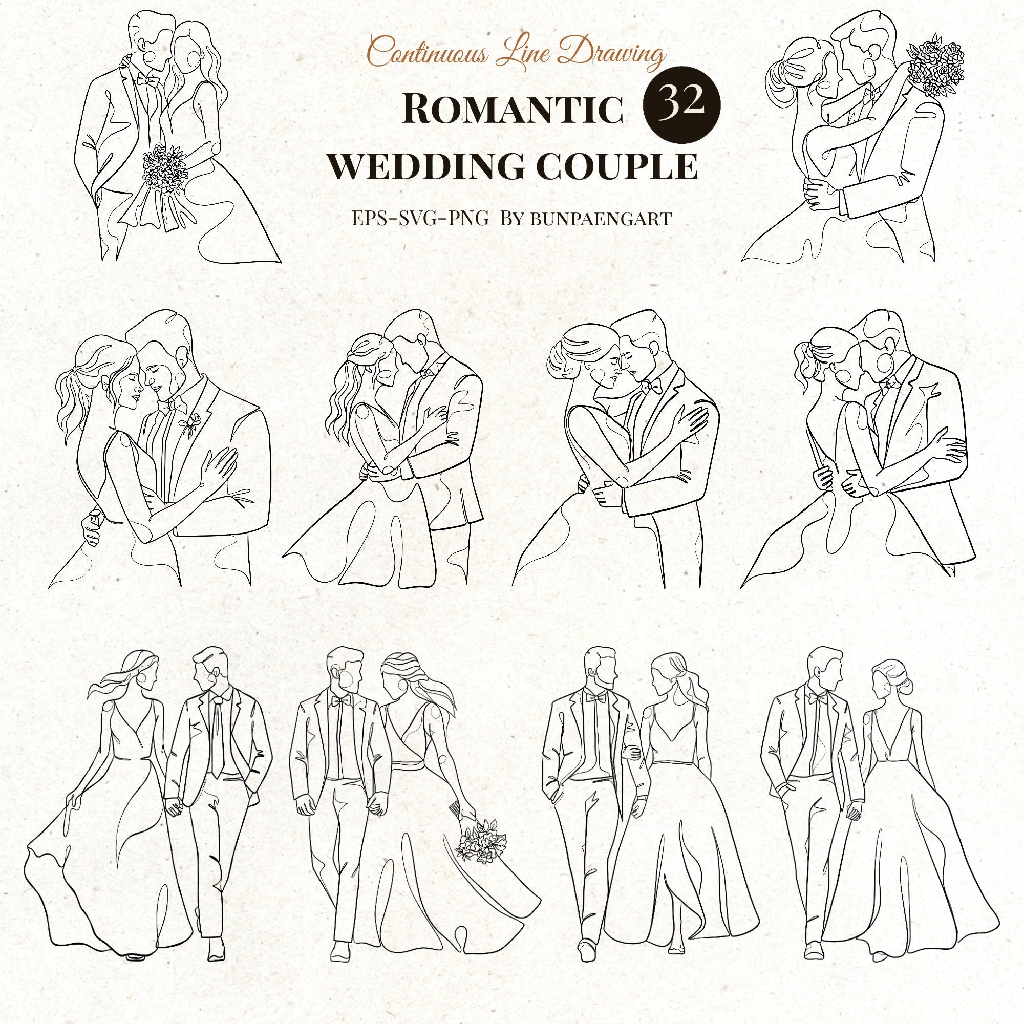 Wedding line art 60 photos - Astyledwedding.com