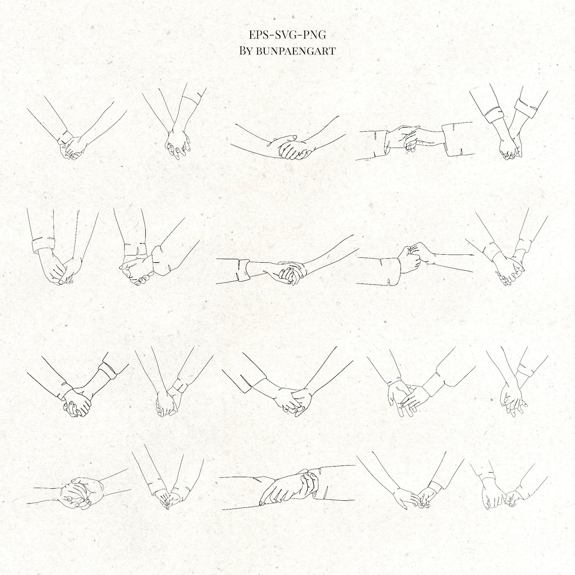 Couple Hands Line Art, Holding Hands SVG, Hand Line Art, Hand SVG, Love ...