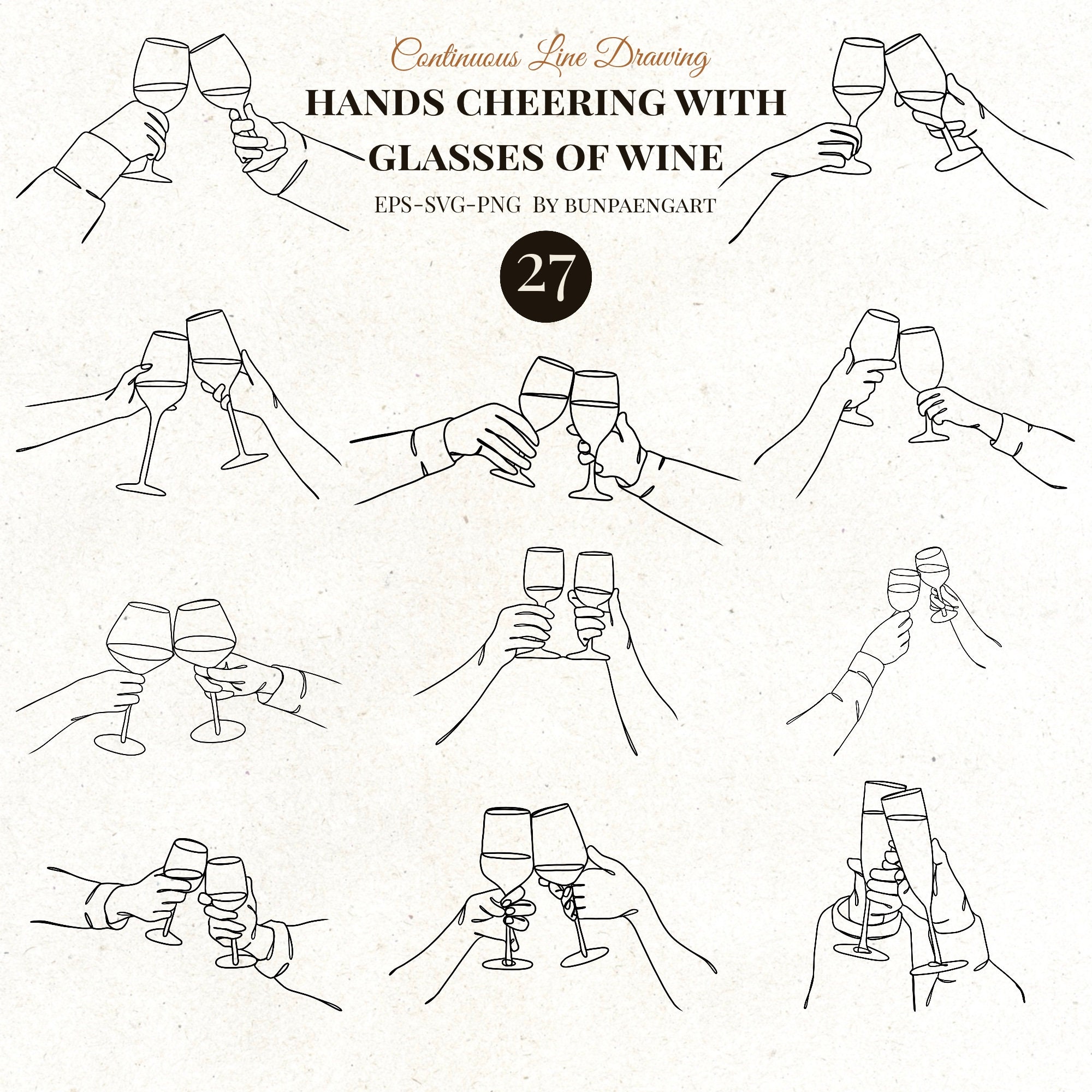 Wine SVG, Wine Glass Clipart, Hand Cheering Glasses, Wine Print Fine ...