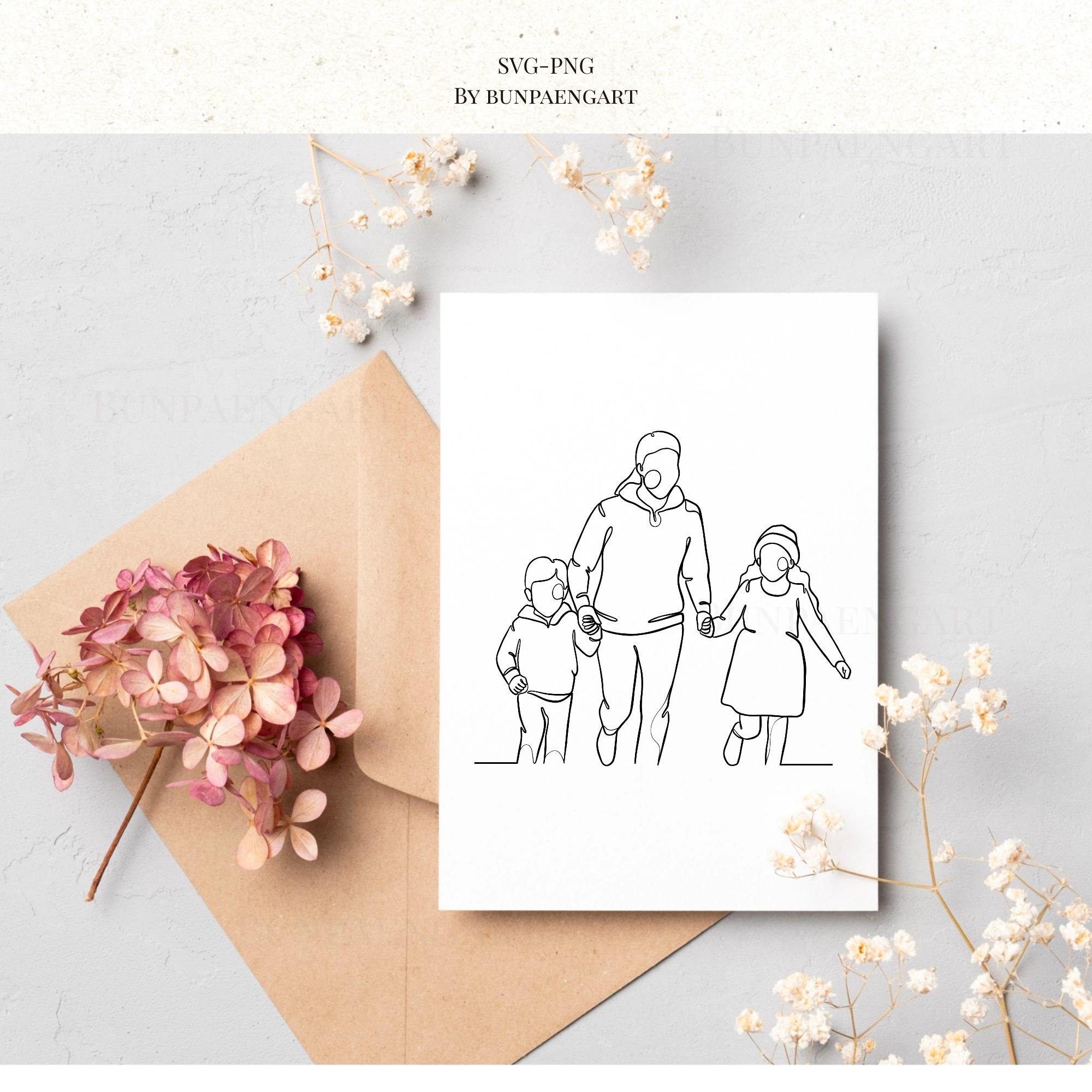 Mother and Child SVG Bundle, Mother Line Art, Mom and Baby Line Art ...