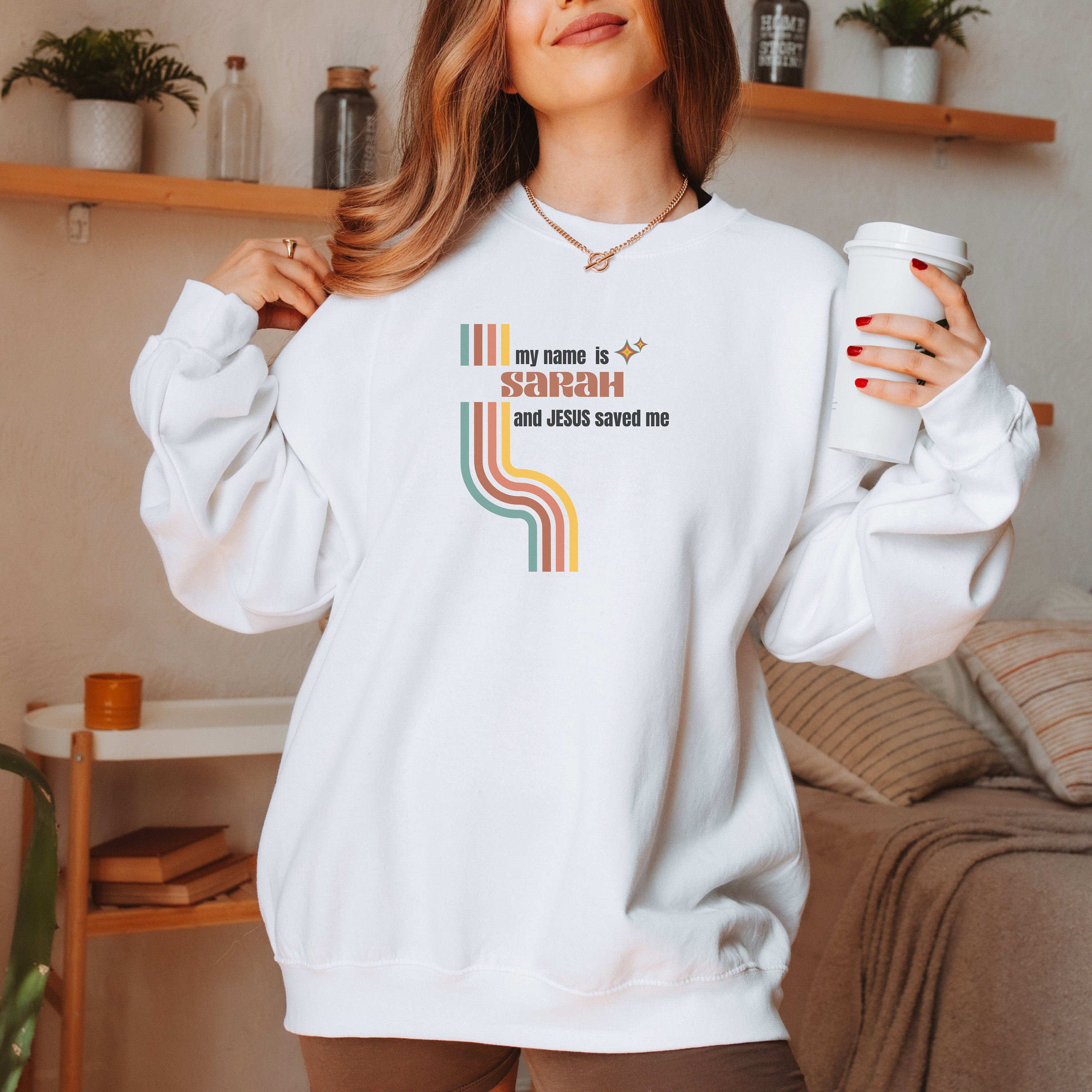 Christian Sweatshirt Personalized Sweatshirt Custom Women's Bible Verse ...