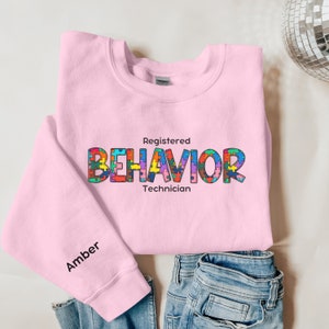 RBT Sweatshirt Custom RBT Shirt Registered Behavior Technician Shirt ...