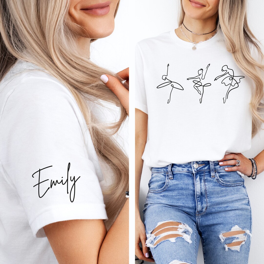 Custom Ballet Sweatshirt Ballerina Shirt Dance Teacher Gift Custom ...