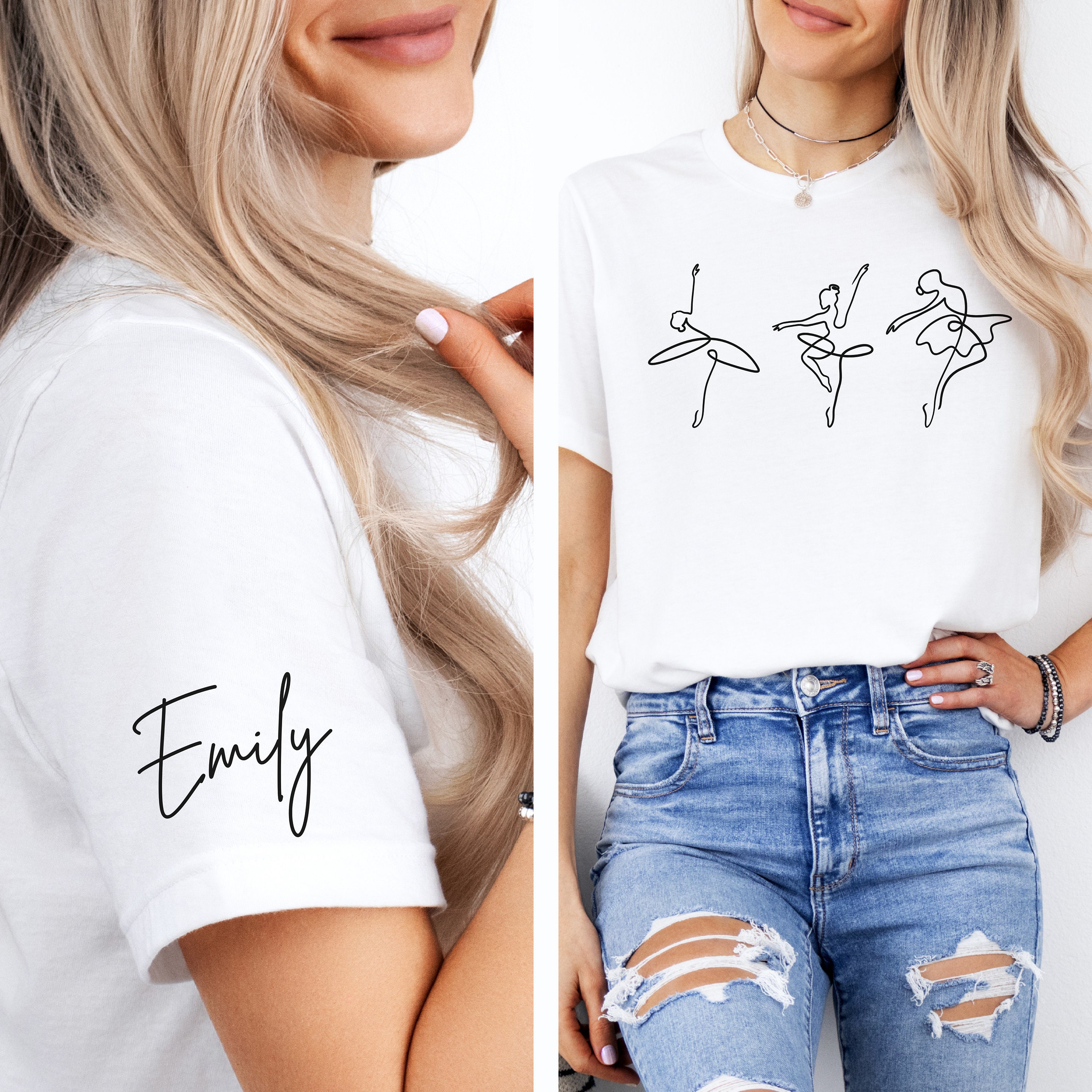 Custom Ballet Sweatshirt Ballerina Shirt Dance Teacher Gift Custom ...
