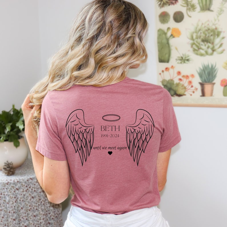 Memorial Shirt in Memory of A Loved One Custom RIP Shirt Rest in Peace ...