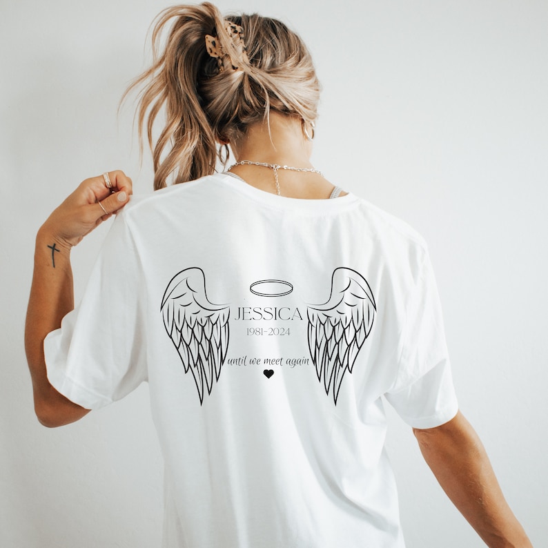 Memorial Shirt in Memory of A Loved One Custom RIP Shirt Rest in Peace ...