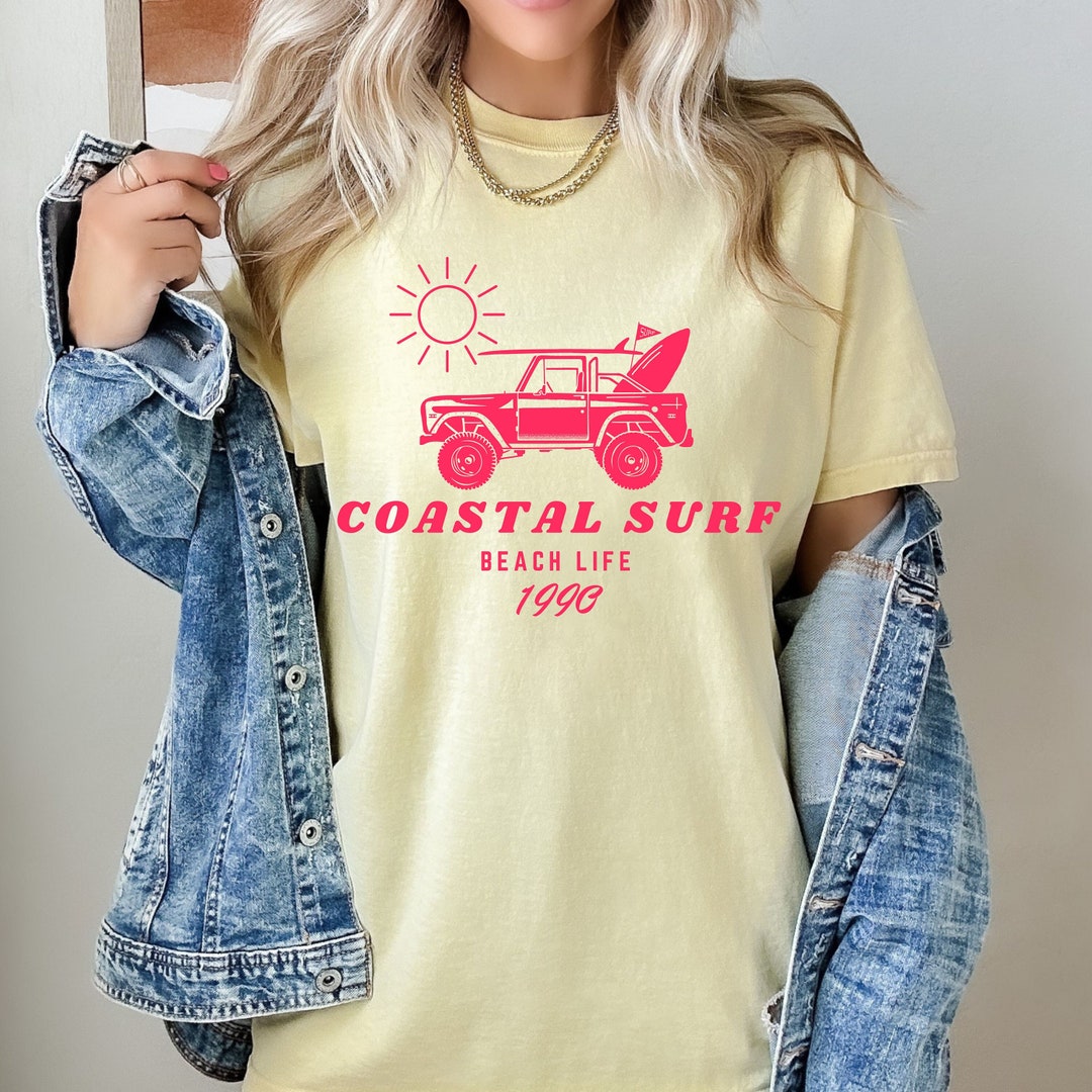 Coastal Surf Shirt Trendy Clothes Trendy Beach Shirts Surf Tee ...