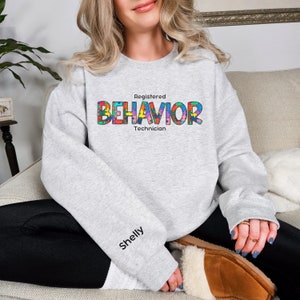 RBT Sweatshirt Custom RBT Shirt Registered Behavior Technician Shirt ...