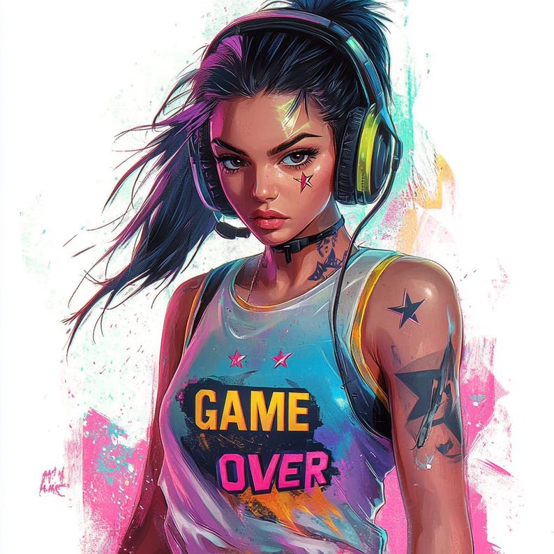 Gamer Girl PNG Clipart Bundle: Women in Tech Designs (digital Download ...
