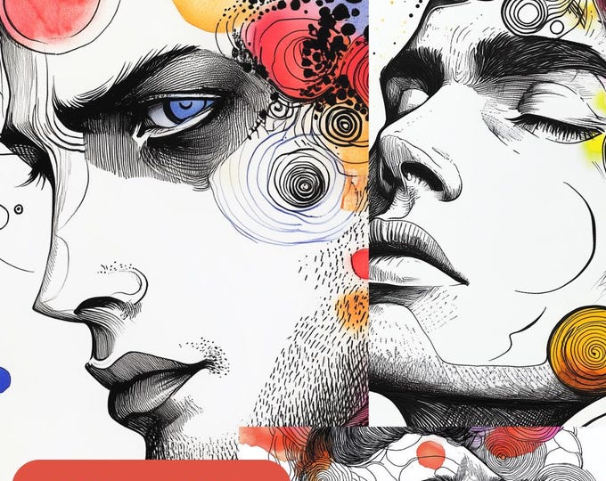 Male Face Template, Golden Ratio Grid, Front Face Sketch (digital ...