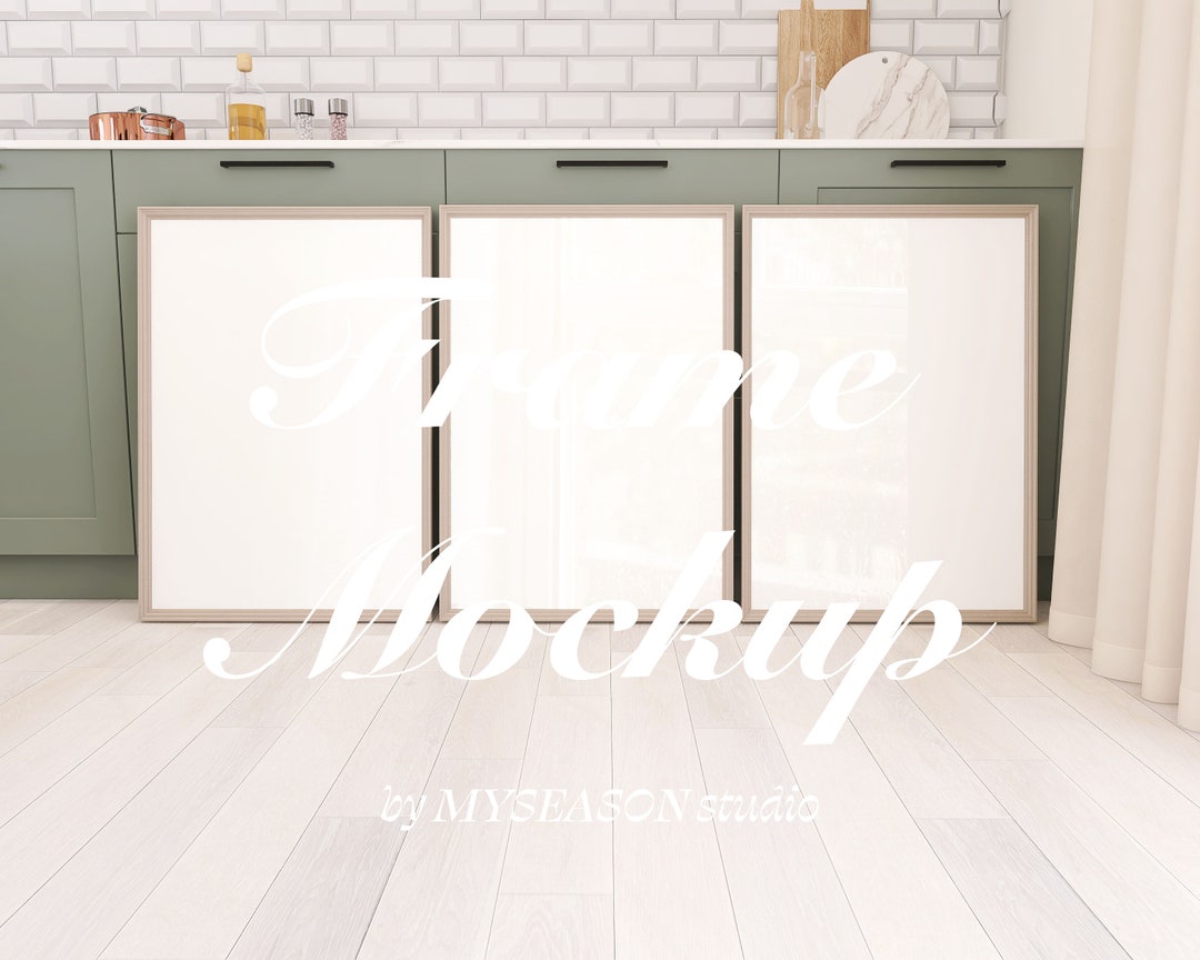 Three Frames Mockup DIN A Vertical Frame Mockup Modern - Etsy