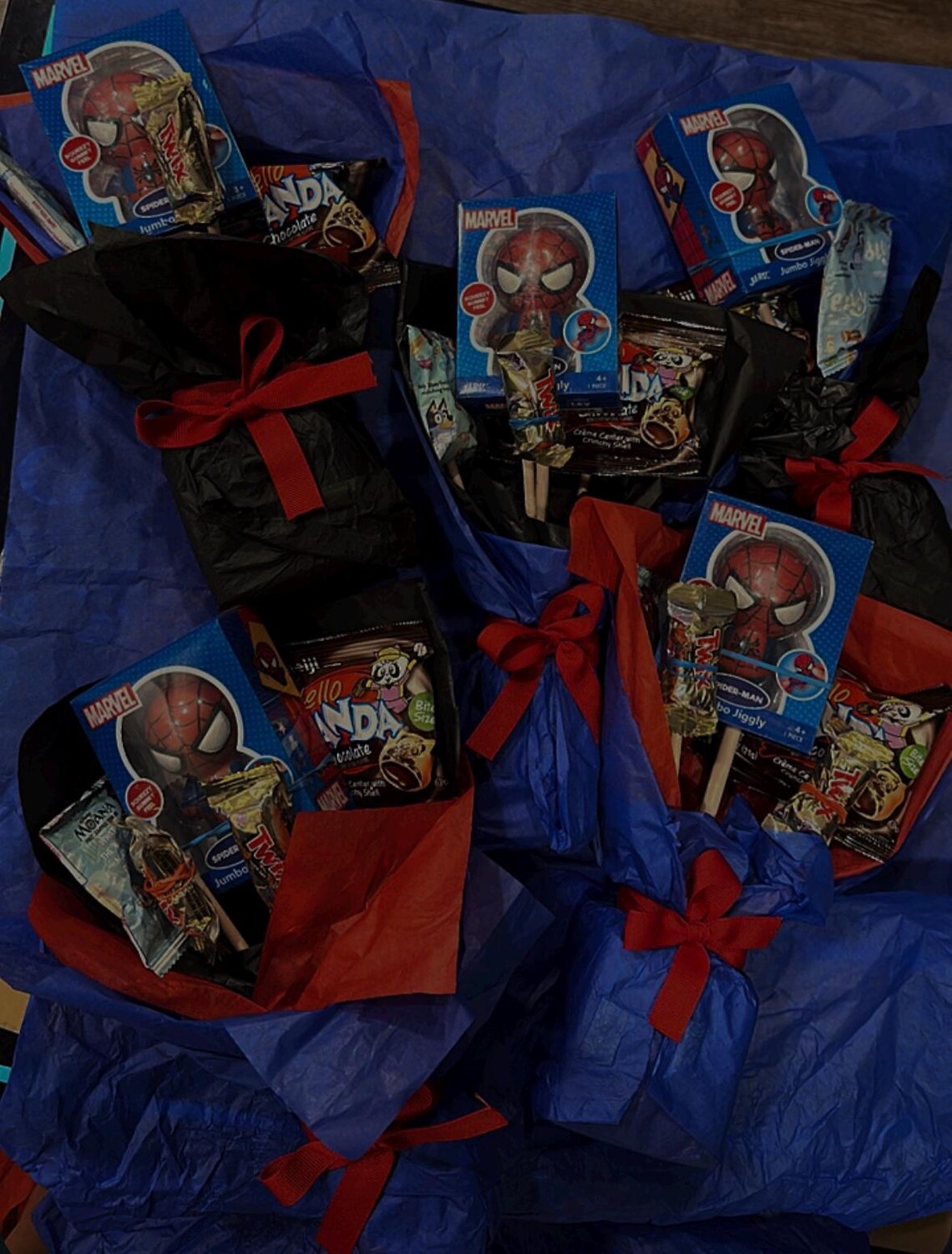 Spider-man Candy Bouquet, Special Occasion Bouquet, Large Spider-man ...