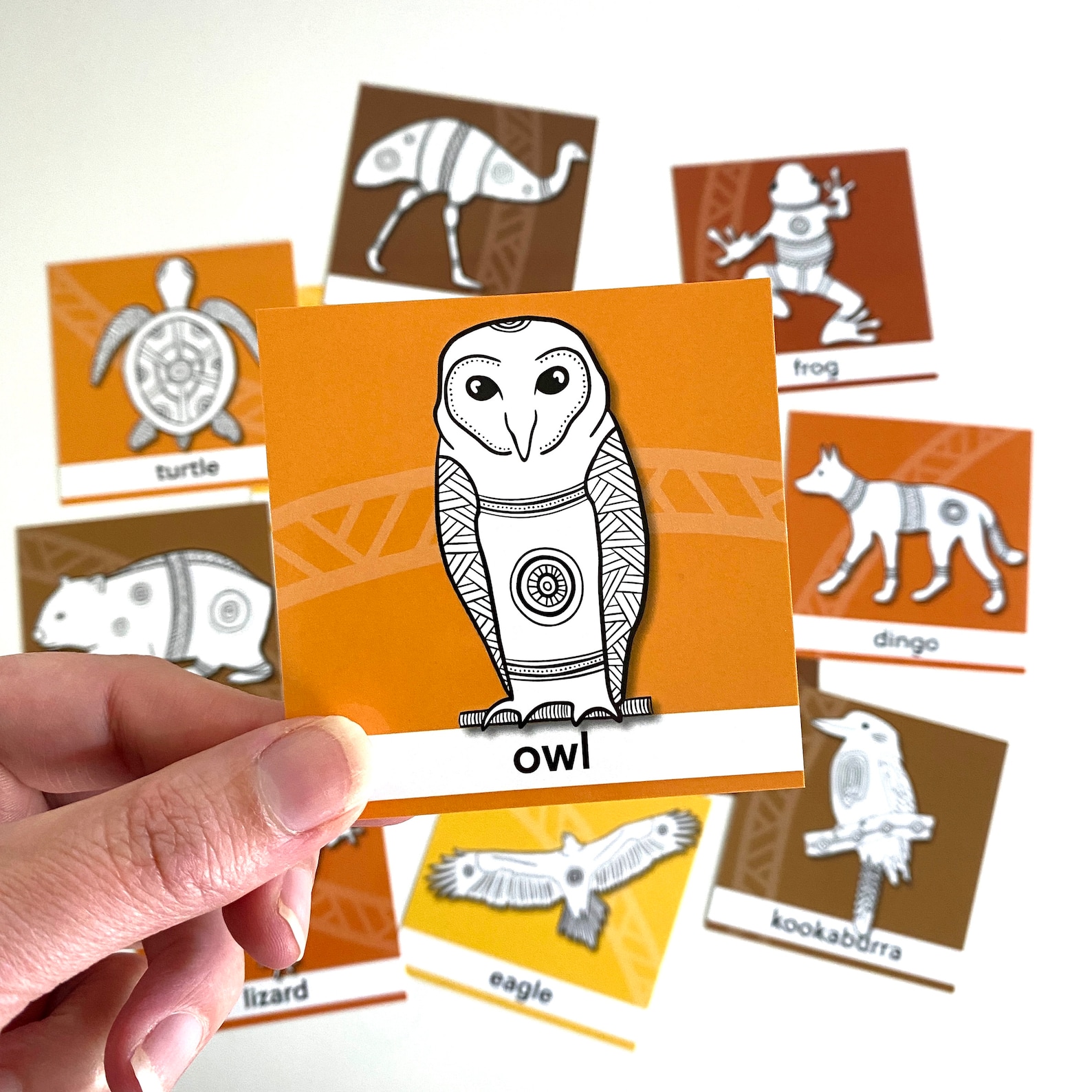 Australian Aboriginal Animal Cards Digital Download Printables - Etsy
