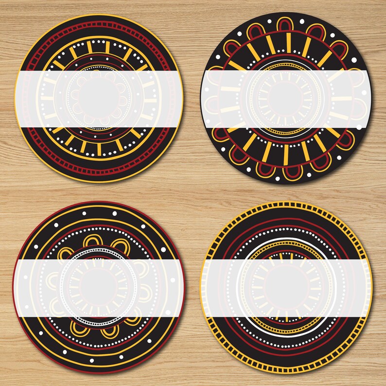 Australian Aboriginal Name Tags | Digital Download | Printables ...