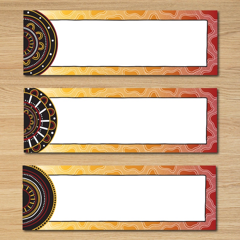Australian Aboriginal Name Tags | Digital Download | Printables ...