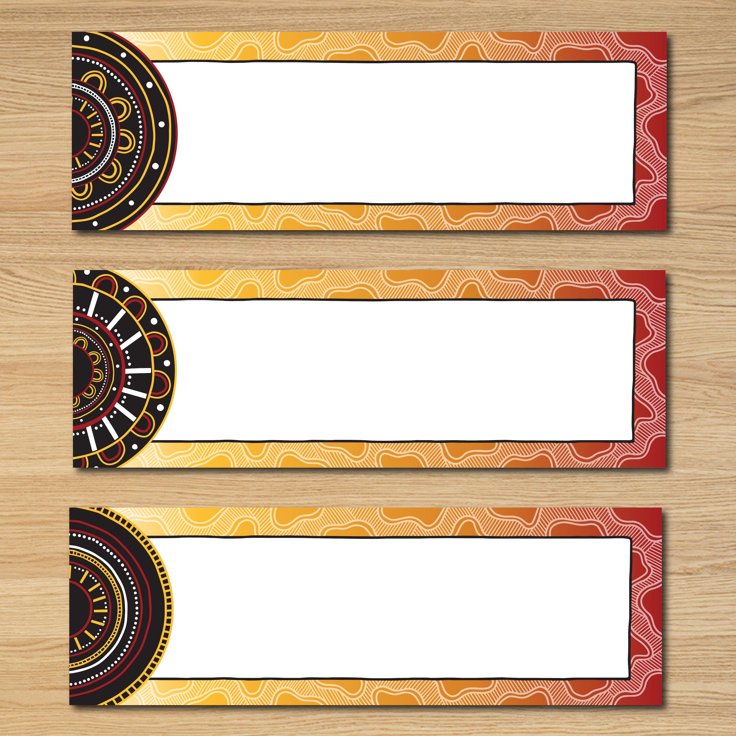 Australian Aboriginal Name Tags Digital Download Printables Traditional ...