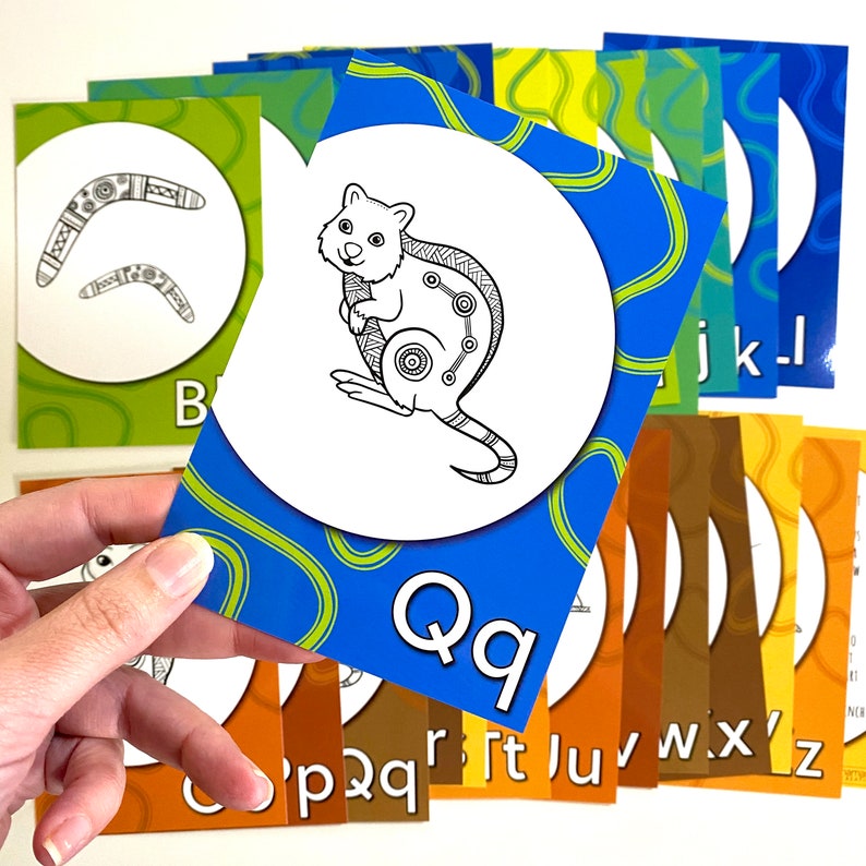 Australian Aboriginal Alphabet Cards Digital Download Printables - Etsy