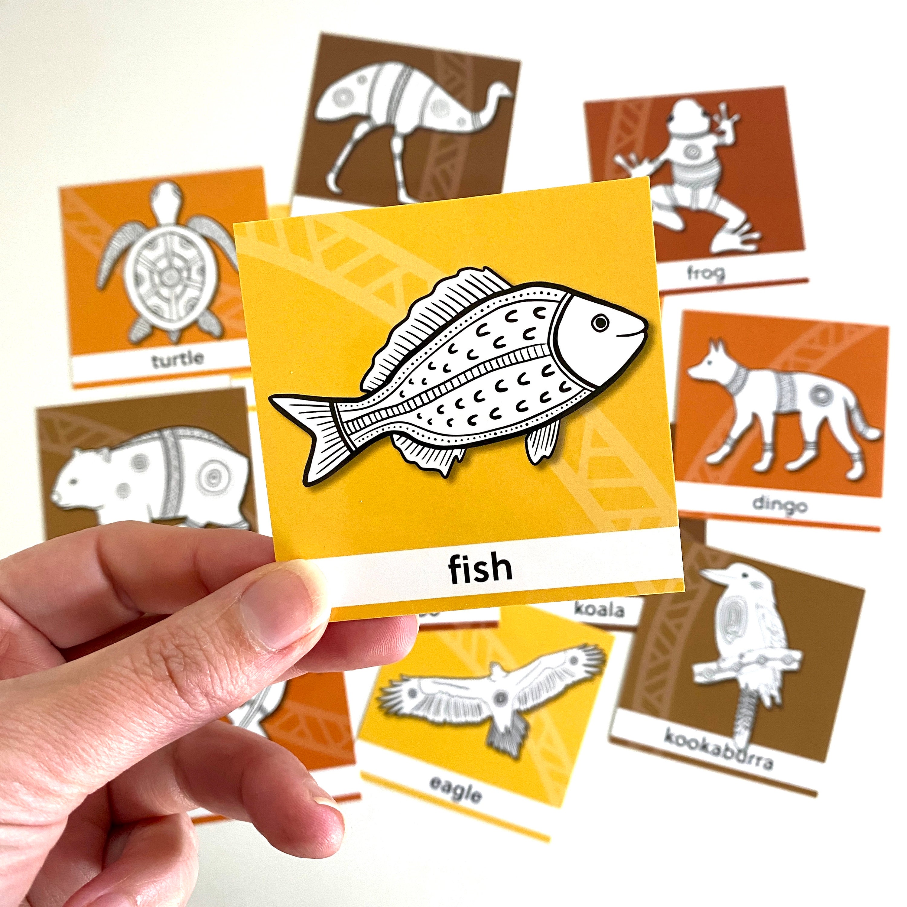 Australian Aboriginal Animal Cards Digital Download Printables - Etsy