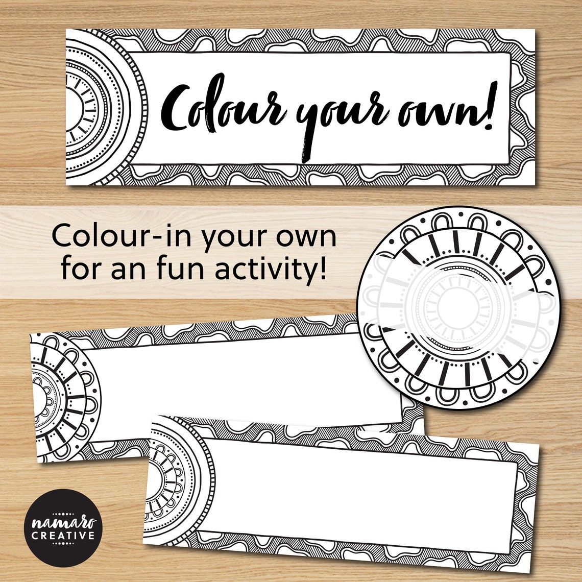 Australian Aboriginal Name Tags | Digital Download | Printables | Full ...