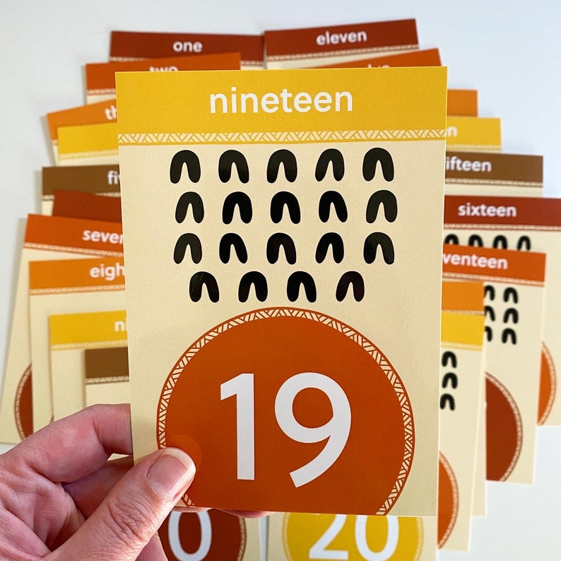 Australian Aboriginal Number Cards Digital Download - Etsy Australia