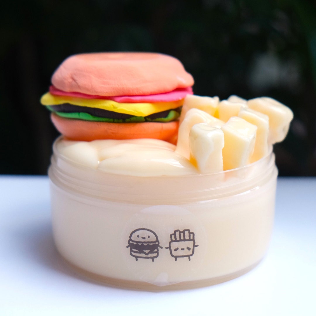 Deluxe Burger Slime Large Clay Burger and Jelly Popping Fries Luxury ...