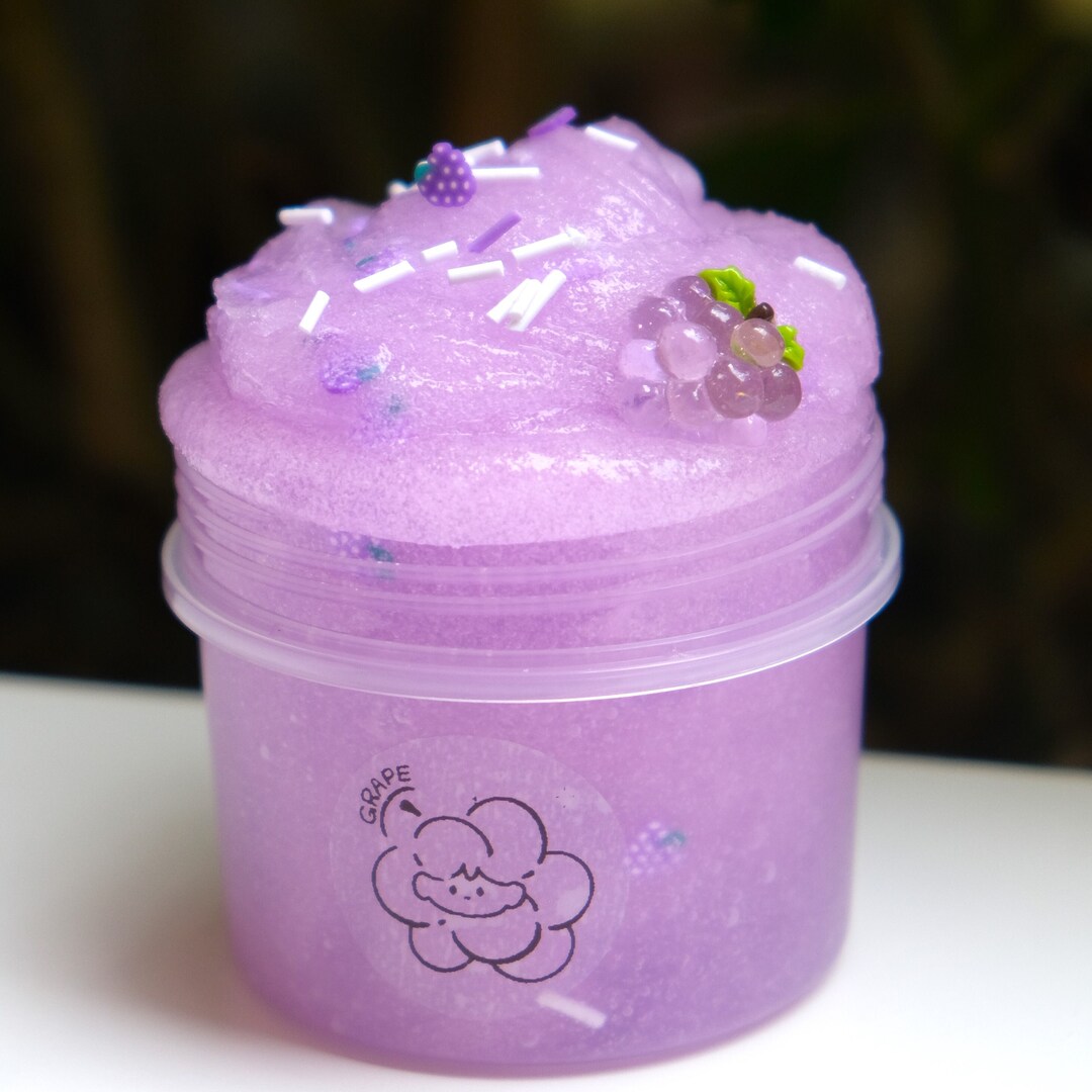 Icee Grape Slime Purple Ice Slime Sprinkles and Charm Ukslimeshop - Etsy
