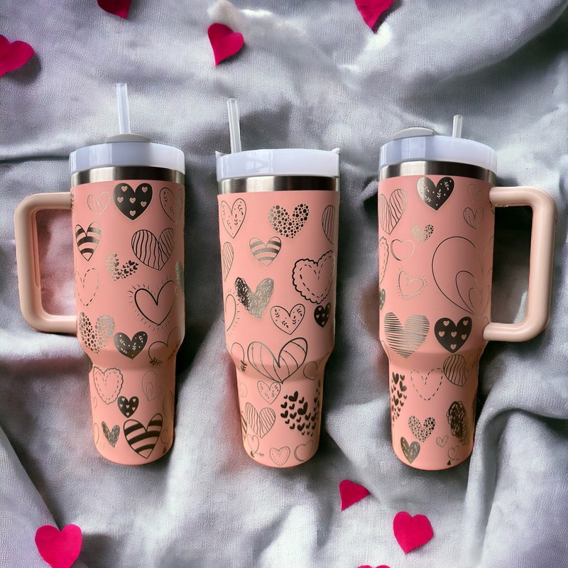 Black Stanley With Hearts - Etsy