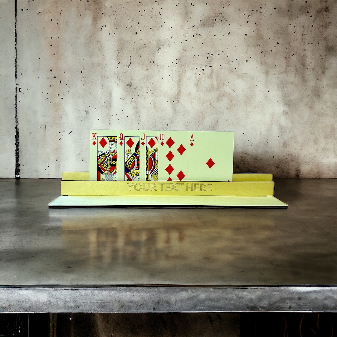 Playing Cards Holder Digital File - Uno Cards Stand Laser Cut Design ...