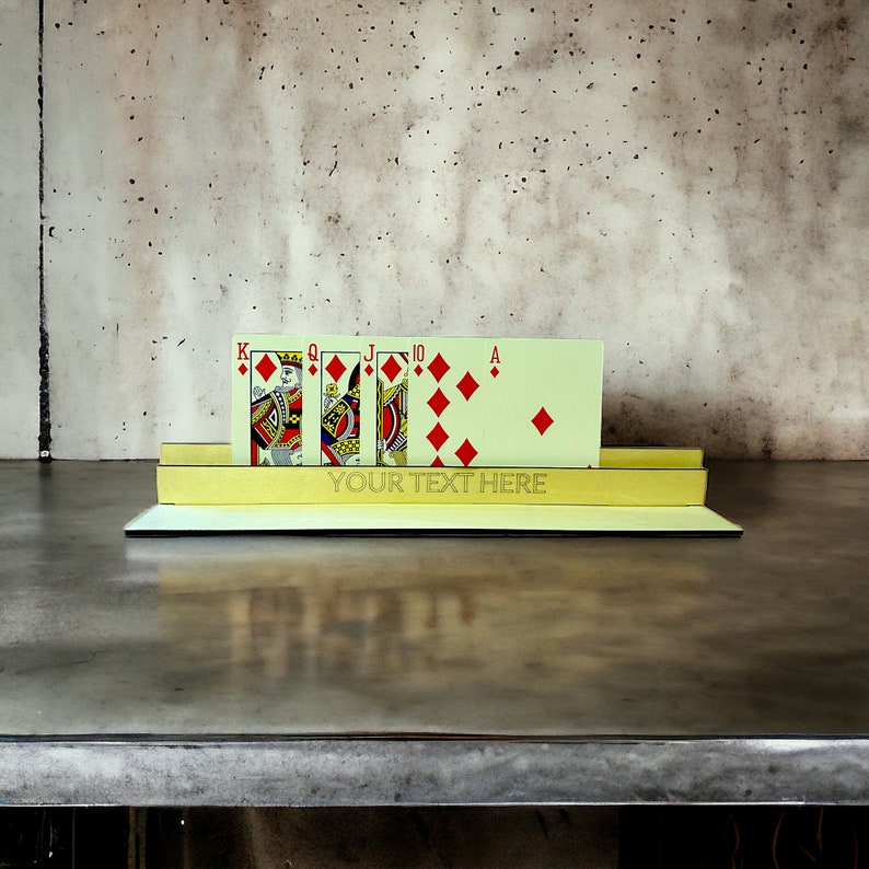 Playing Cards Holder Digital File - Uno Cards Stand Laser Cut Design ...