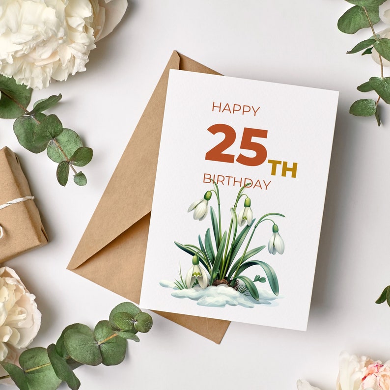 38 PNG Snowdrop Birthflower Clipart Bundle PNG, January Birth Flower ...