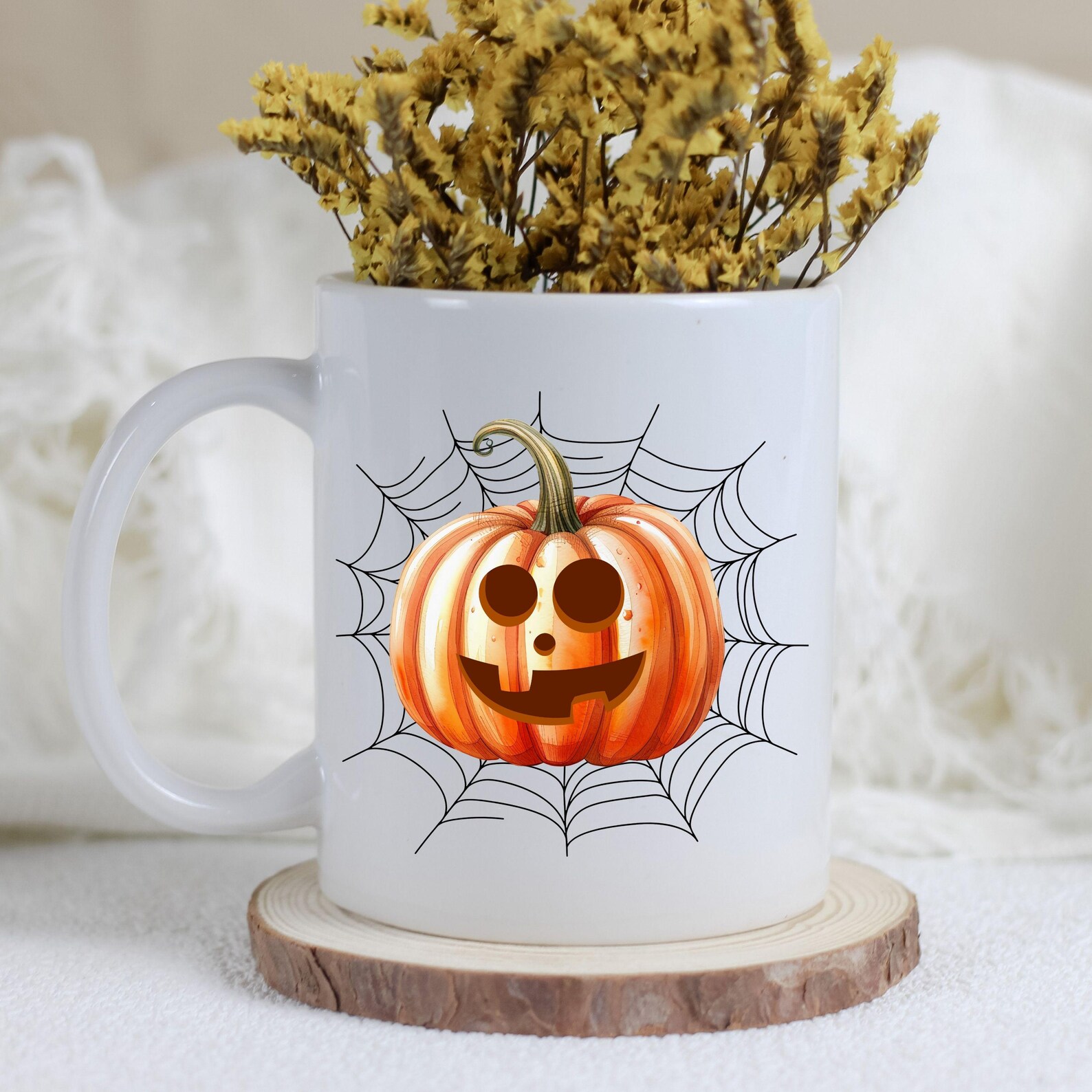 Watercolor Jack O' Lantern Clipart: Halloween Pumpkin PNG (digital ...