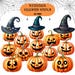 Watercolor Halloween Pumpkin Clipart: Spooky Jack O Lantern PNG ...