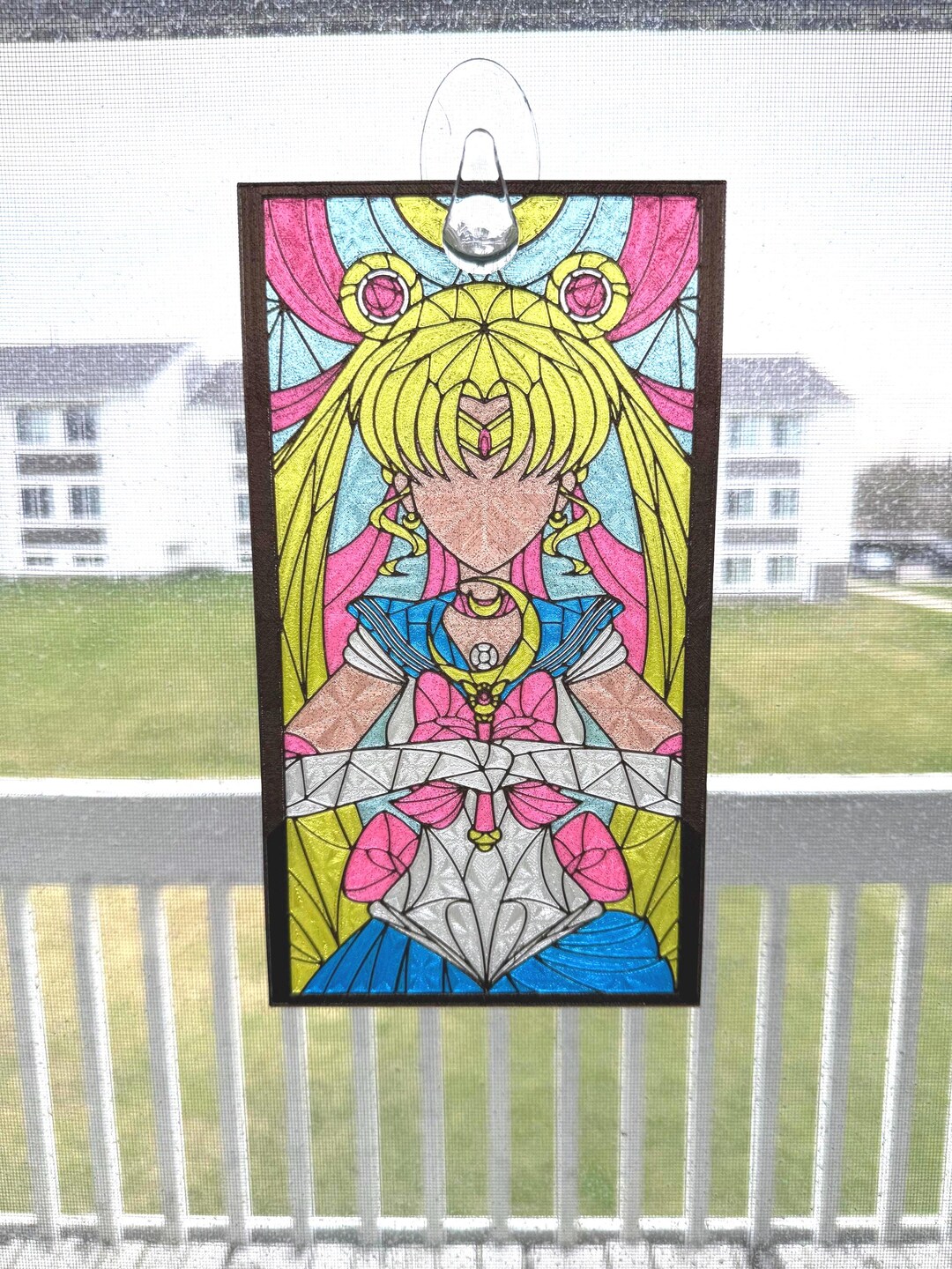 Sailor Moon Stained Glass-style 3D Printed Suncatcher - Etsy