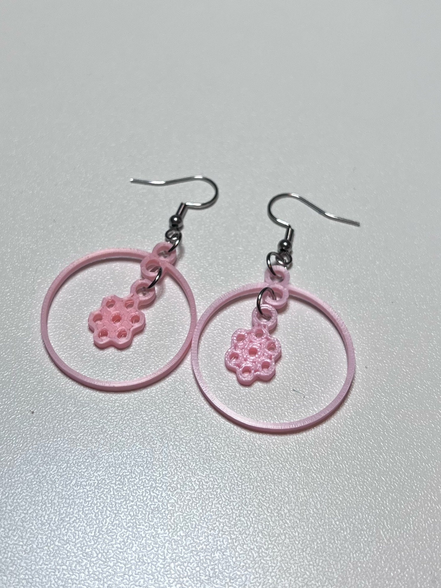 3D Printed Earrings Cone-hoop - Etsy