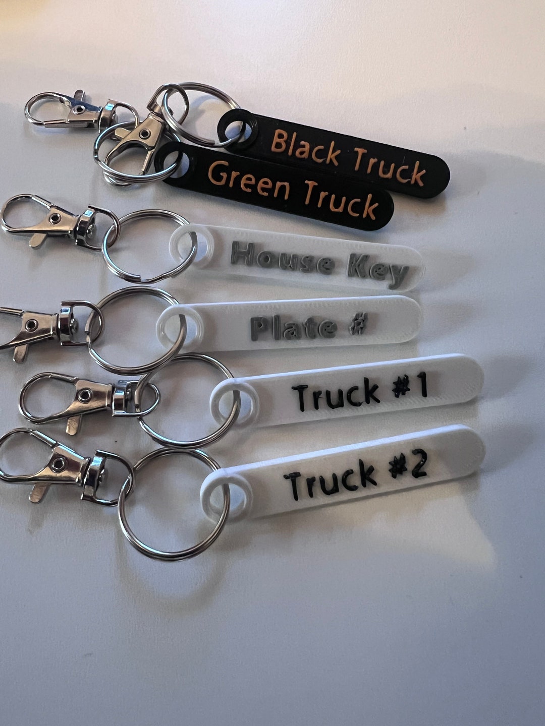 3D Printed Personalized Key Chains or Zipper Pulls - Etsy