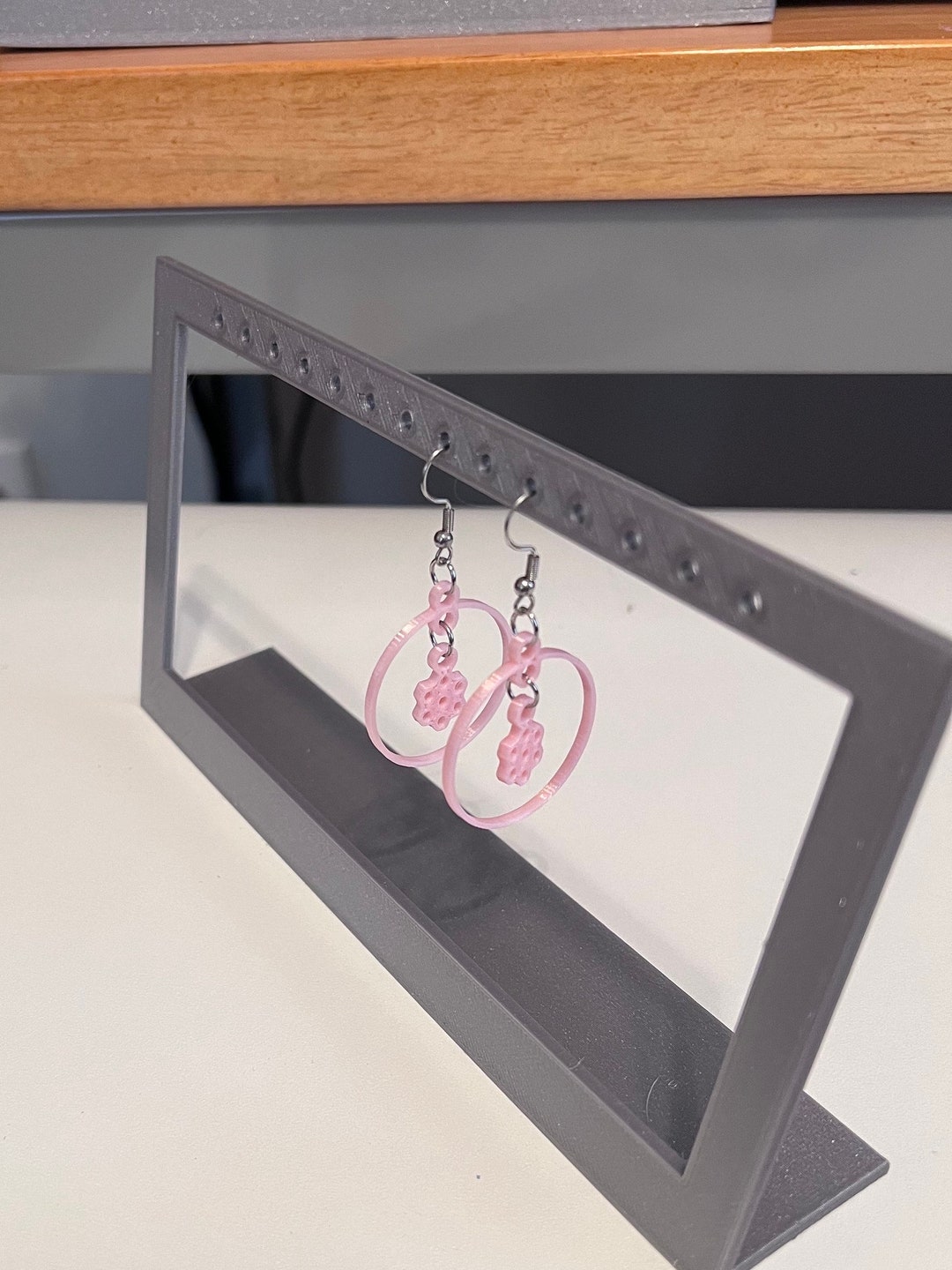 3D Printed Earrings Cone-hoop - Etsy