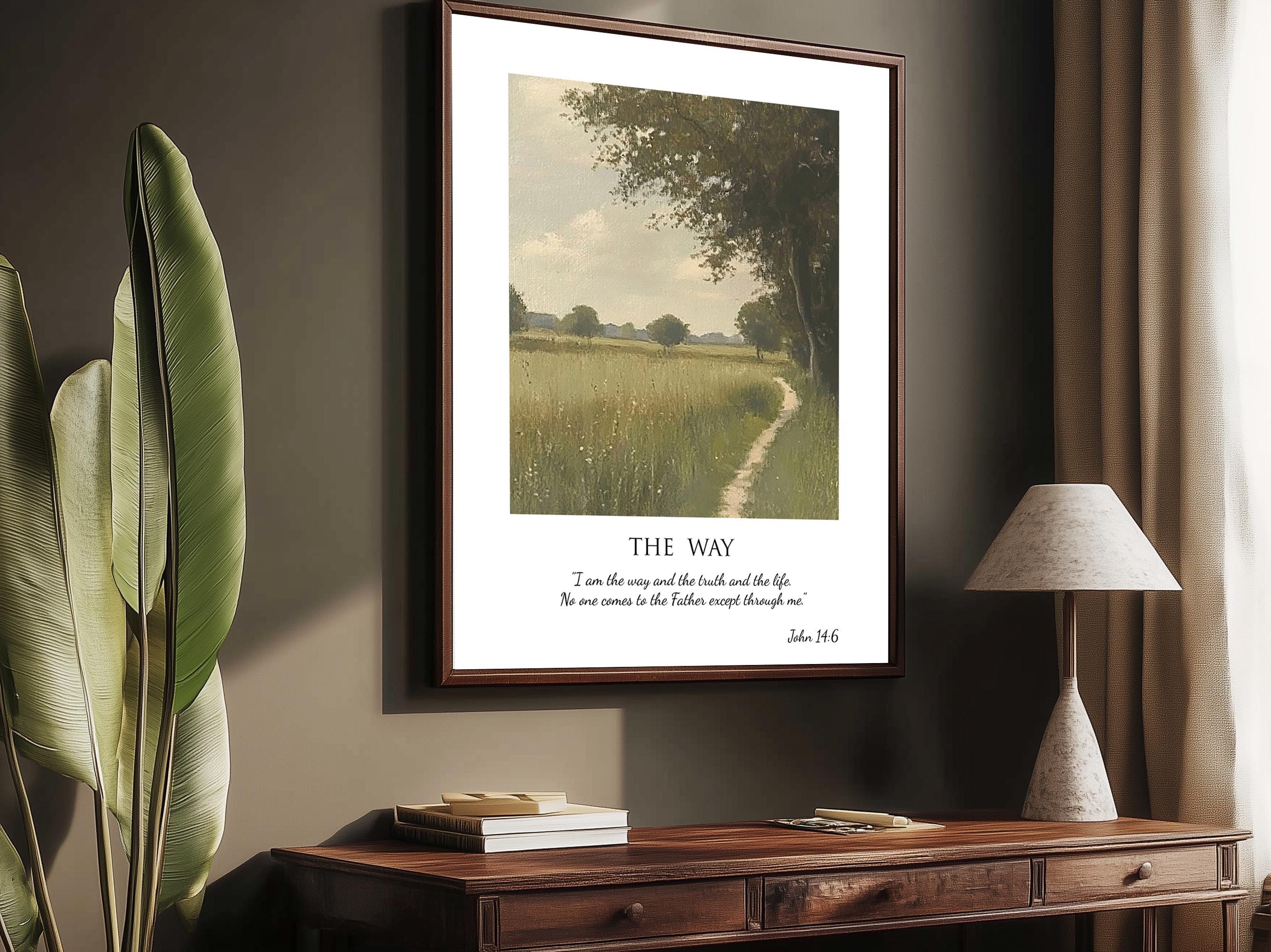 The Way - Christian Wall Art - Bible Verse Decor - Etsy