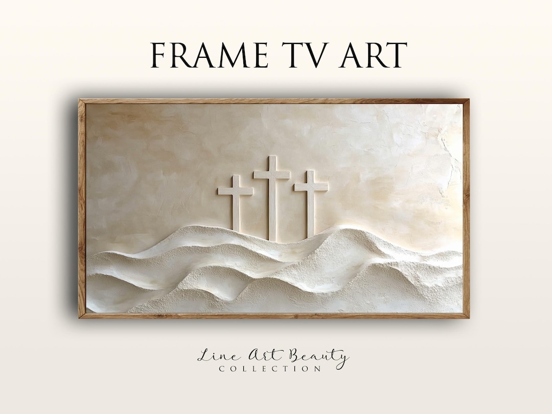 Easter Frame TV Art - Christian Three Crosses - Samsung Frame TV Art ...