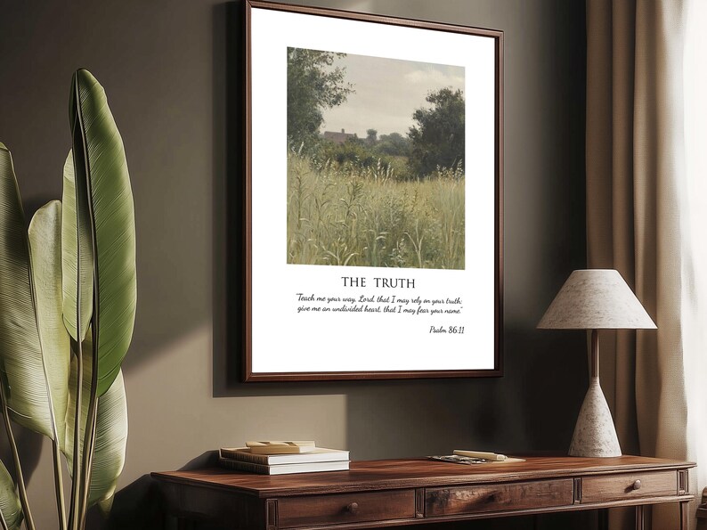 The Truth - Christian Wall Art - Bible Verse - Etsy
