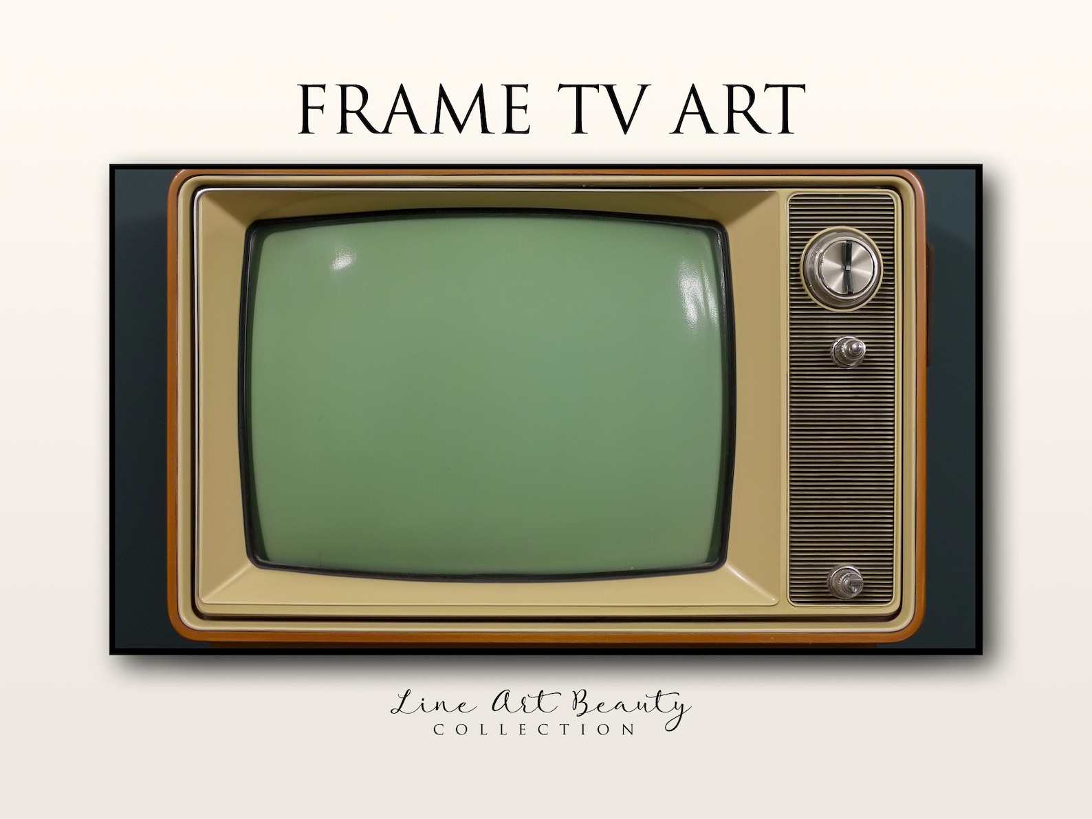 Samsung Frame TV Art, Vintage TV, 1950s Decor, 1960s Style Home, Retro ...