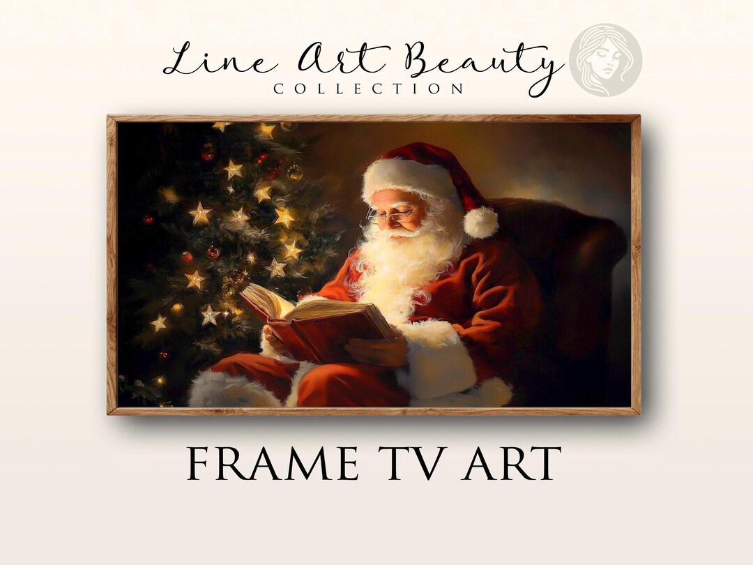Christmas Frame TV Art - Santa Claus (digital Download) - Etsy