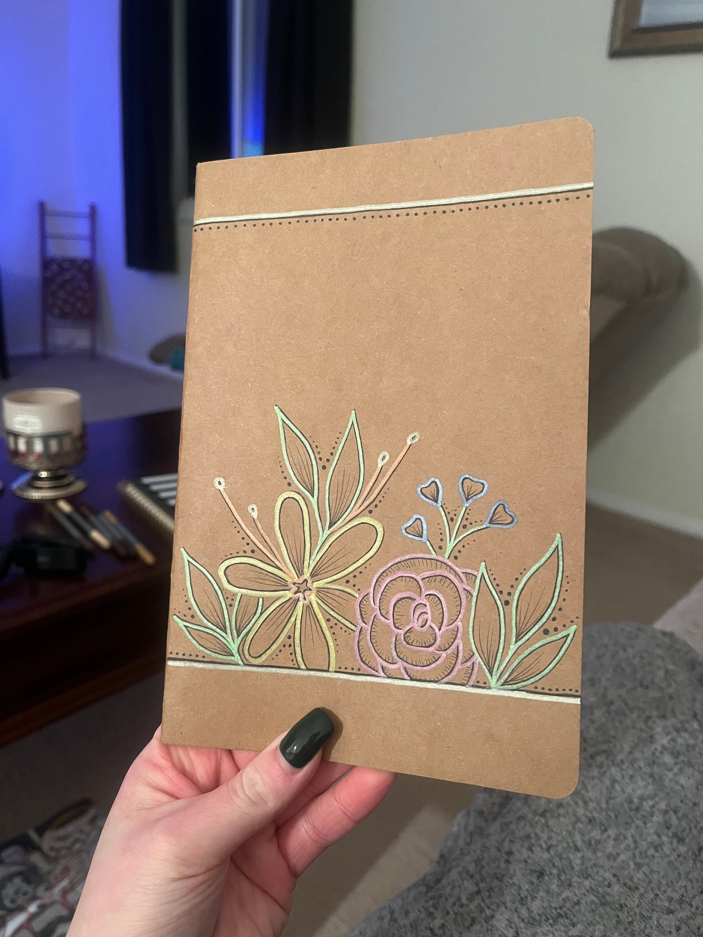Journal With Hand Drawn Cover - Etsy
