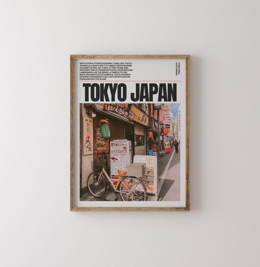 Tokyo Japan Wall Art Print – Modern Cityscape Poster, Japanese ...